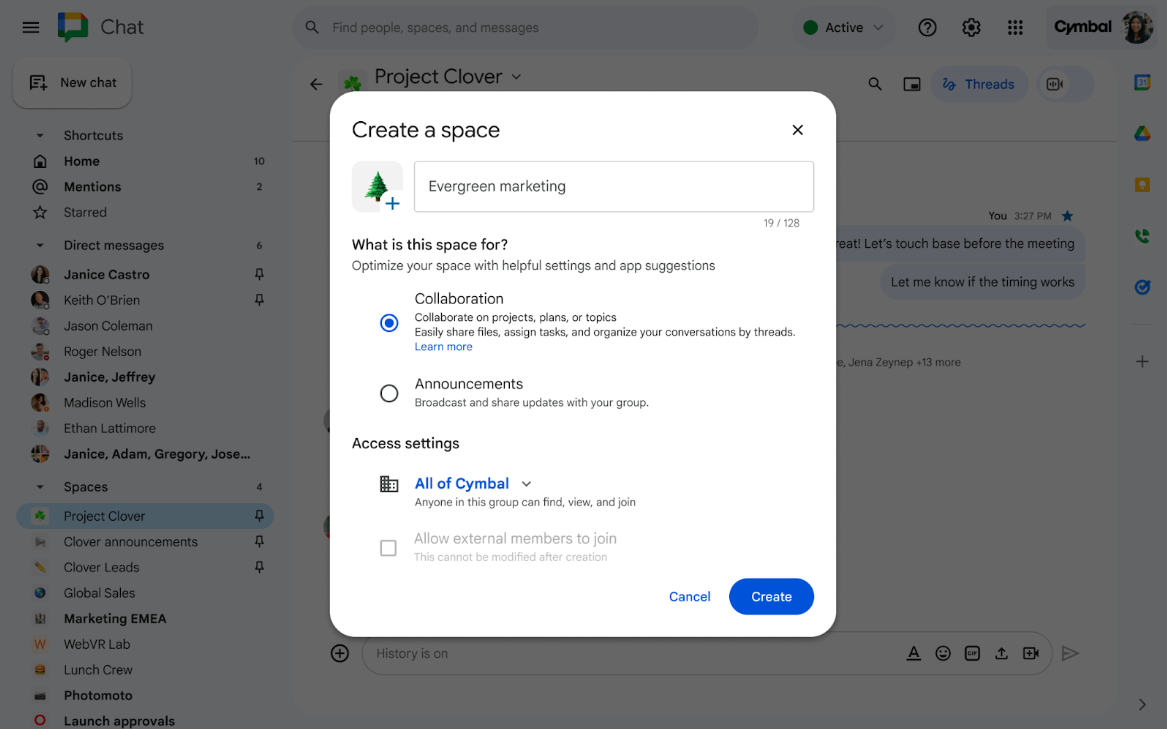 มาใหม่อีกแล้ว! สำหรับ Space Chat ใน Google Workspace | Tangerine มาใหม่อีกแล้ว! สำหรับ Space Chat ใน Google Workspace | Tangerine